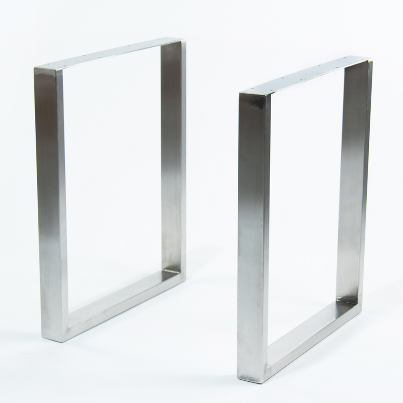 2 Bases De Mesa Cuadrada Plateada de AMBIENT