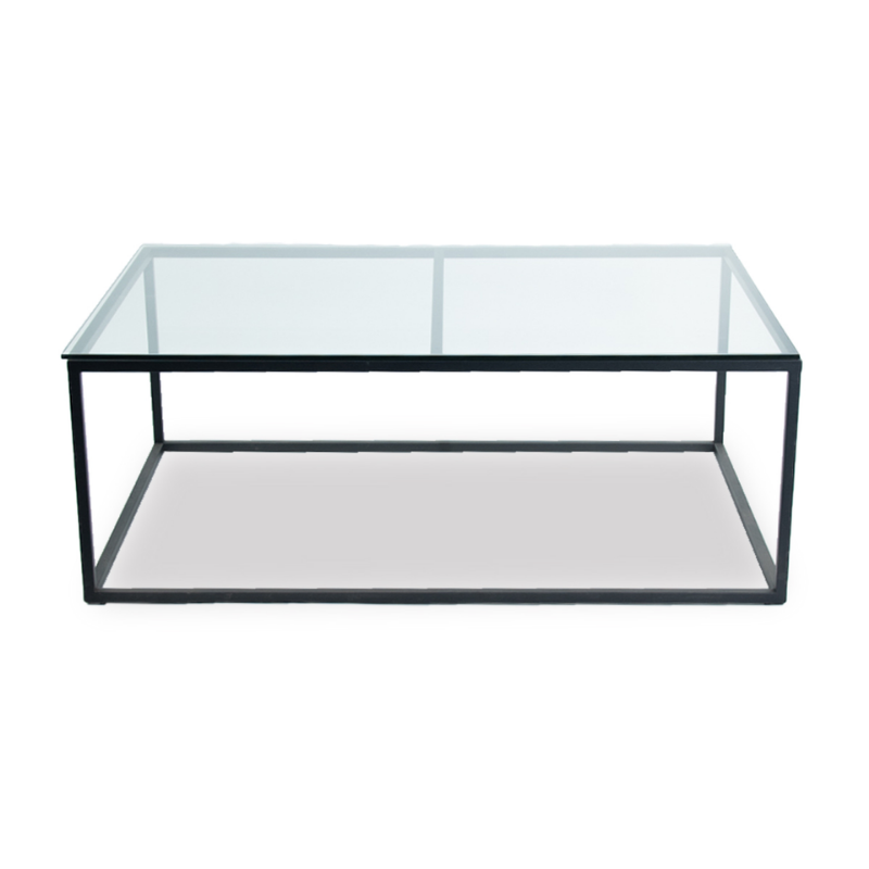 Mesa De Centro Con Cubierta De Vidrio Rectangular de AMBIENT