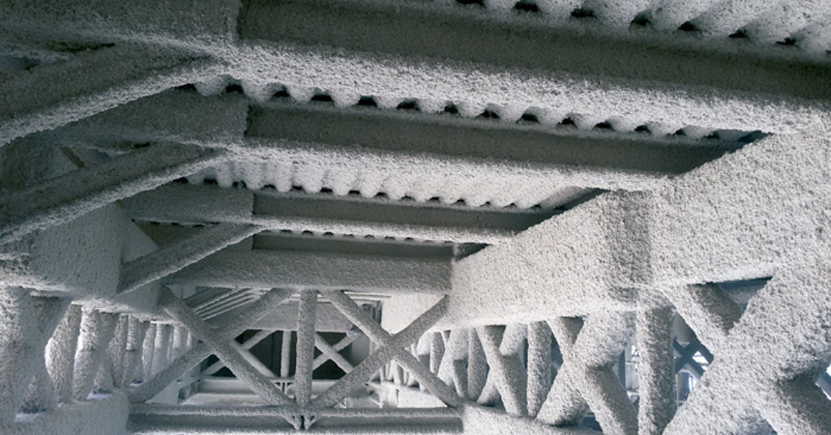 Mortero Ignífugo - Estructura Metálica de Ingal Ingeniería Limitada